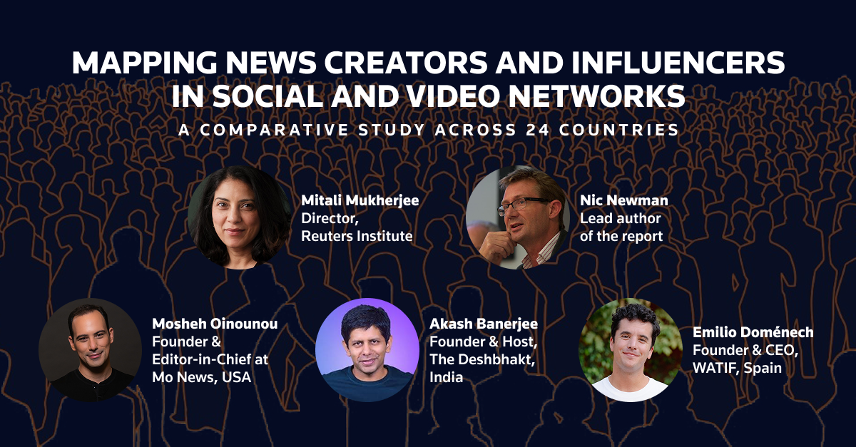 Mapping news creators and influencers in social and video networks